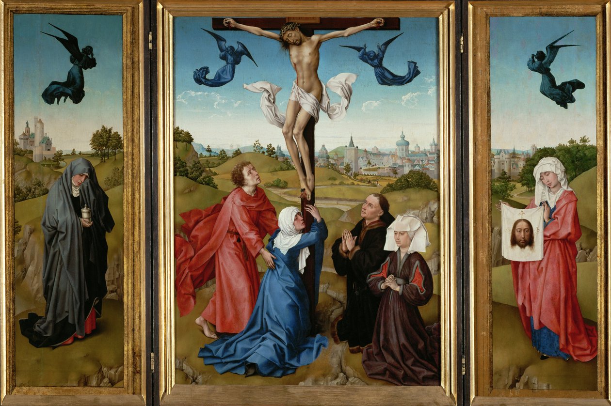 Triptych - The Crucifixion by Rogier van der Weyden
